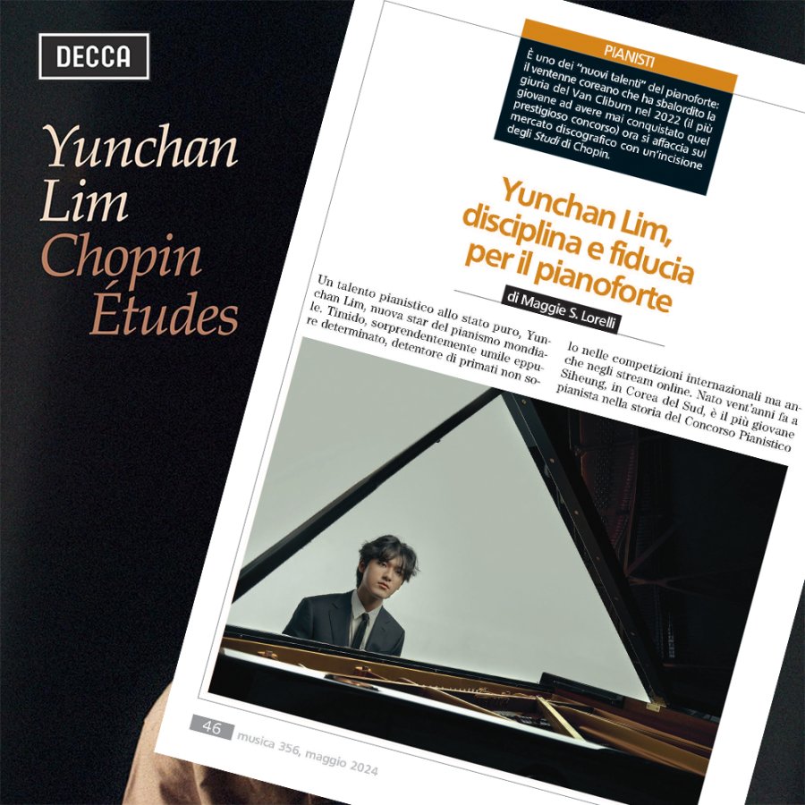 YUNCHAN LIM: LA RIVISTA "MUSICA" INTERVISTA IL NUOVO TALENTO DEL ...